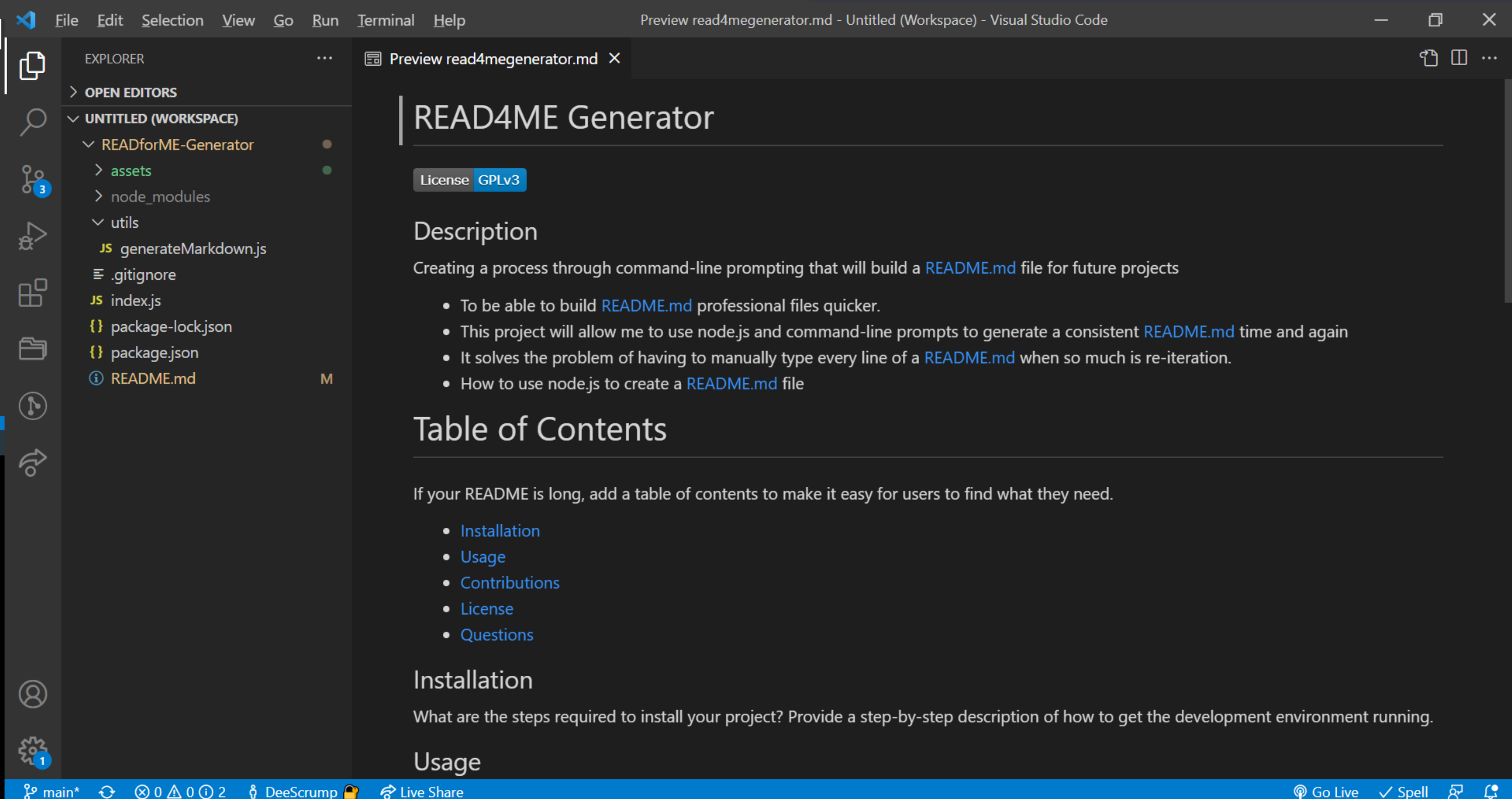 READ4ME Generator | READforME-Generator